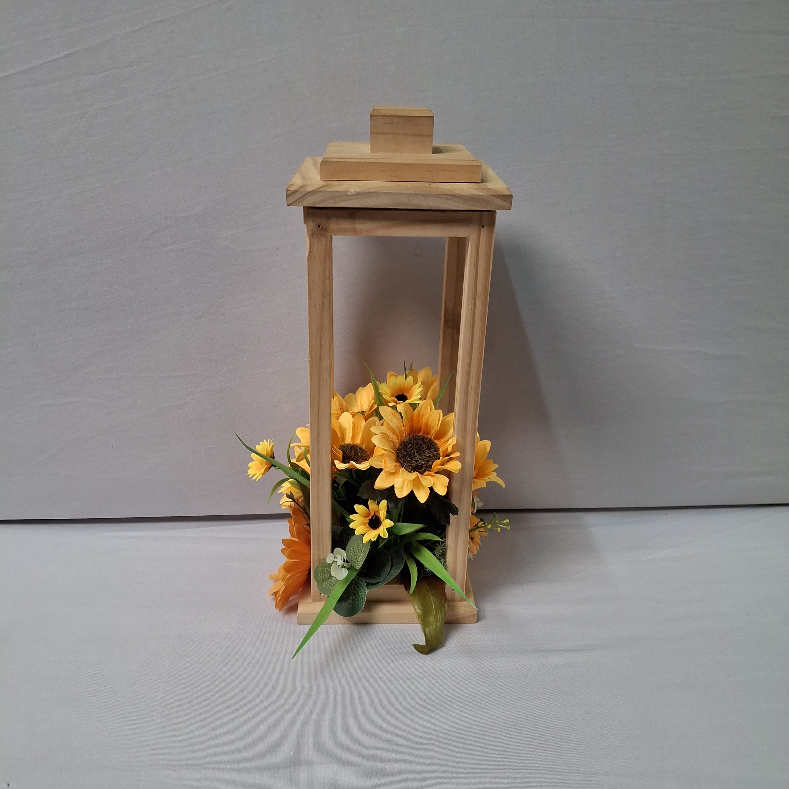50cm Sunflower Wooden Flower Lantern for Hire – Party Hire Boksburg ...